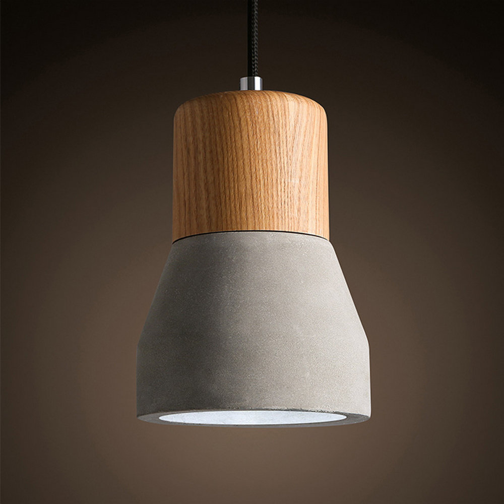 Corrigan Studio Gastonne 1 Head Cement Hanging Light Fixture & Reviews ...