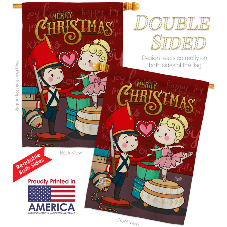 Ornament Collection Double Sided 40'' H x 28'' W Polyester Christmas ...