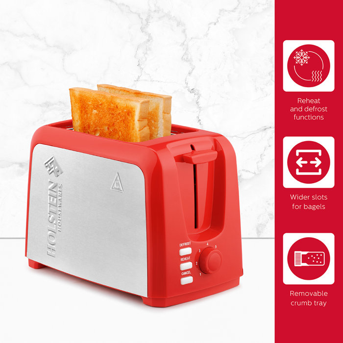 Holstein Housewares 2-Slice Toaster & Reviews | Wayfair