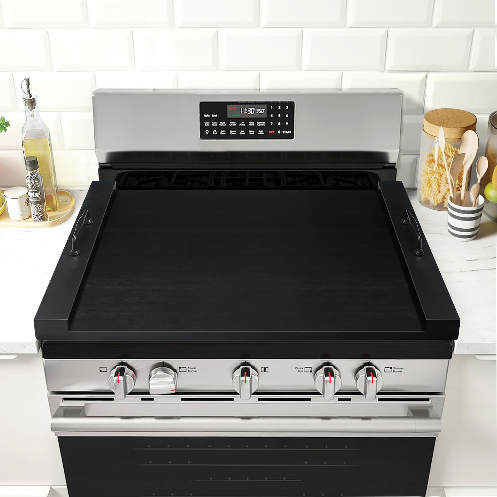 Rainbow Home Noodle Board Stove Cover With Handles Multiple Stove Top