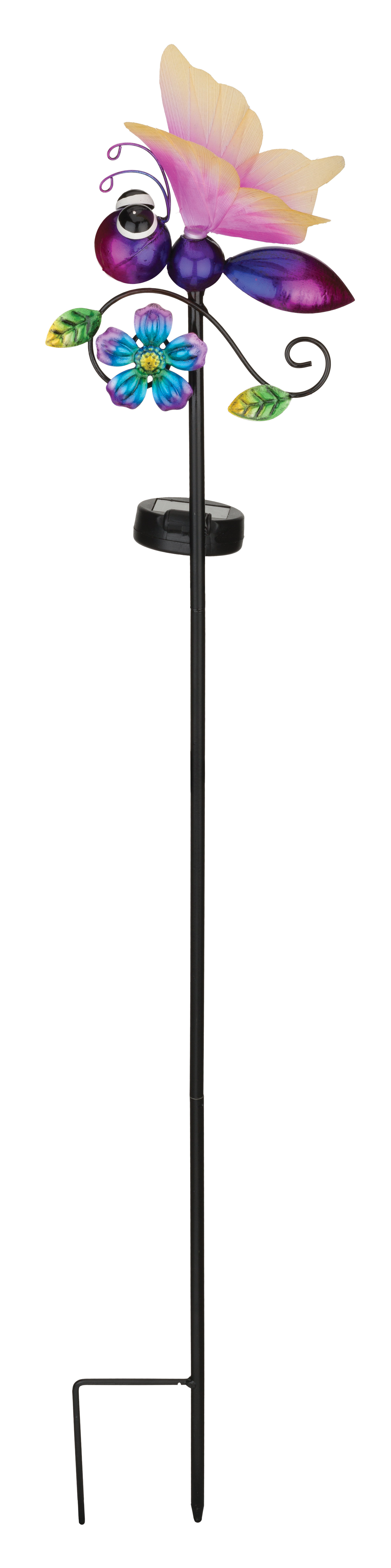 Regal Art & Gift Bug Burst Solar Stake - Butterfly | Wayfair