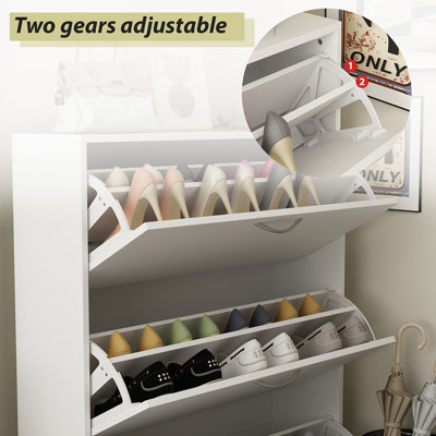 Wade Logan® 47.2'' H 18 Pair Shoe Storage Cabinet & Reviews | Wayfair