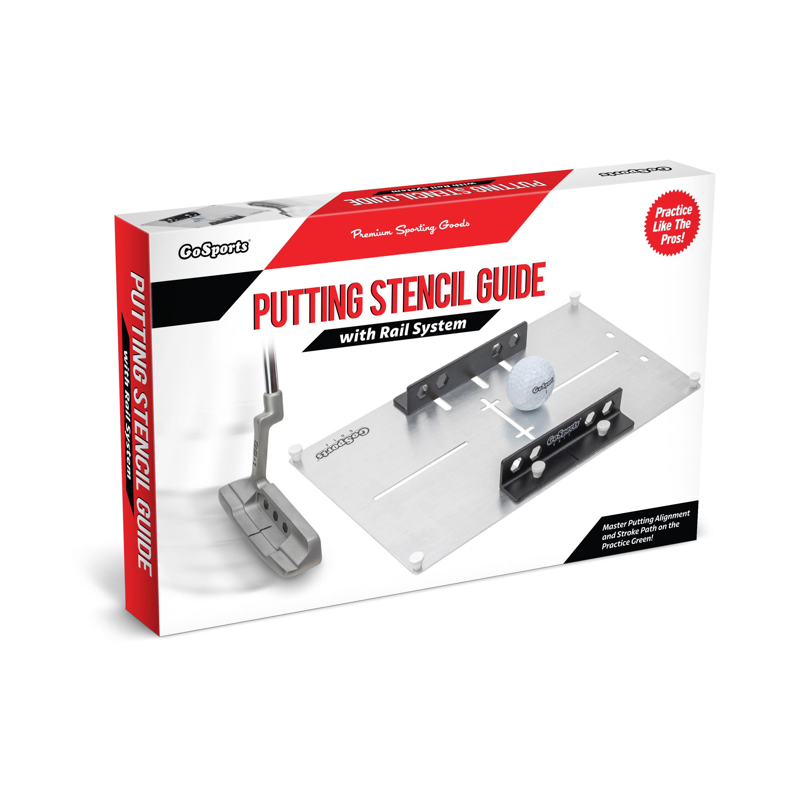 Gosports Golf Putting Alignment Stencil And Guide Set - Versatile ...