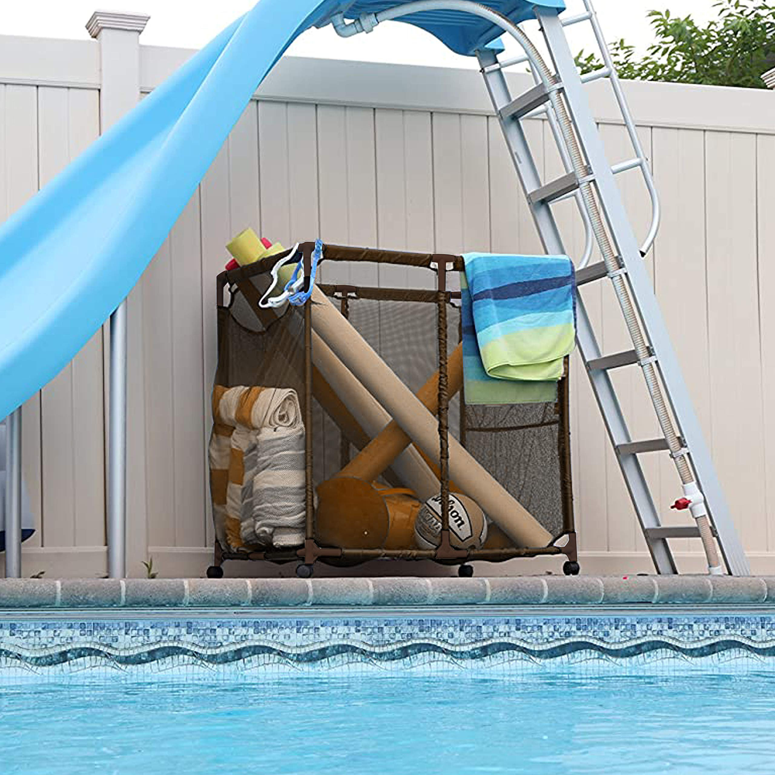 Essentially Yours Pool Floats, Balls, Toys And Equipment Rolling Mesh ...