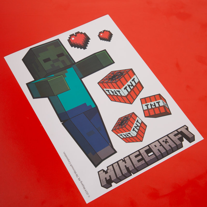 Minecraft: Wall-Clings - 50+ Vinyl Stickers, Wall Decals, Characters ...
