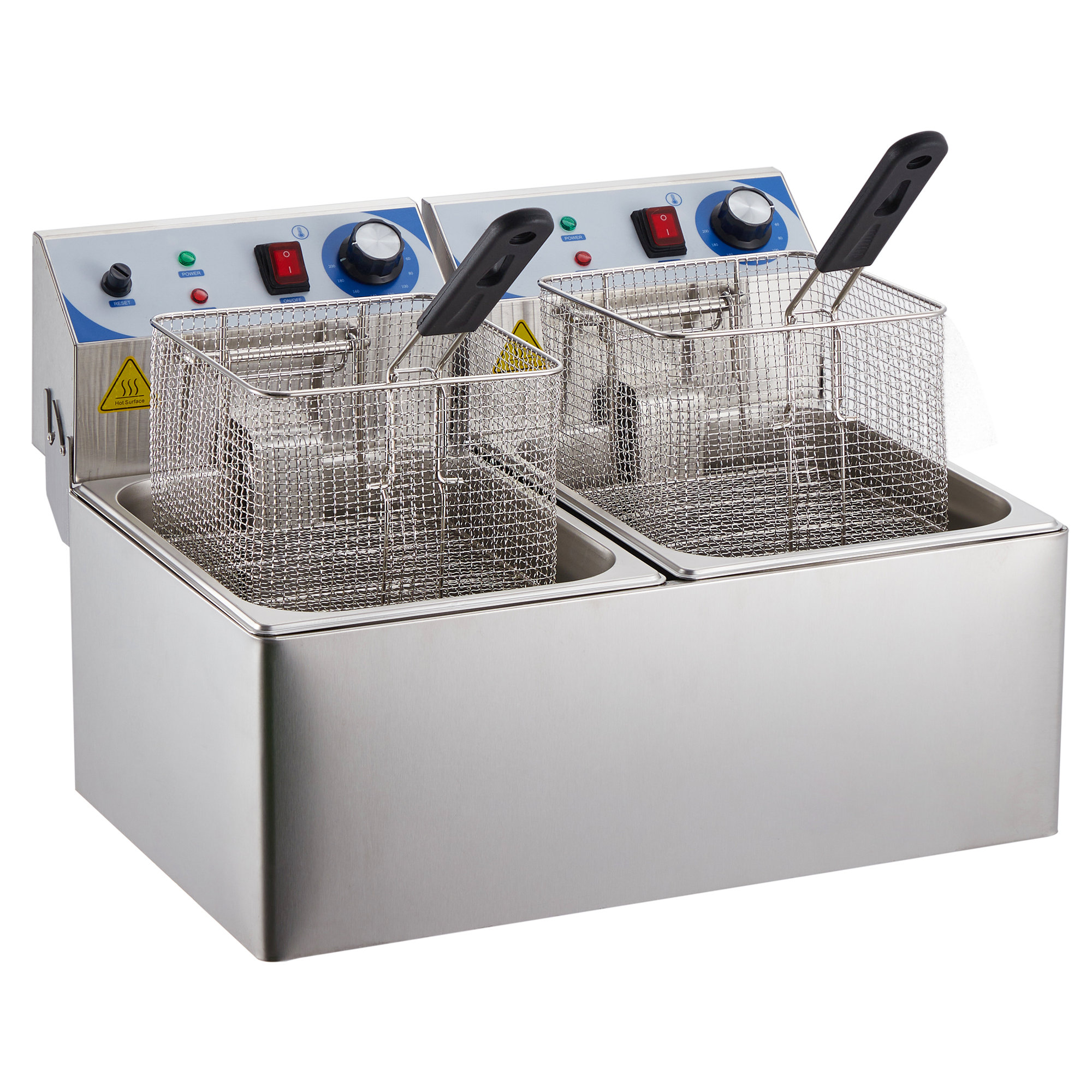 GlowSol Electric Deep Fryer, 10 L X 2 Deep Fryer With Basket ...