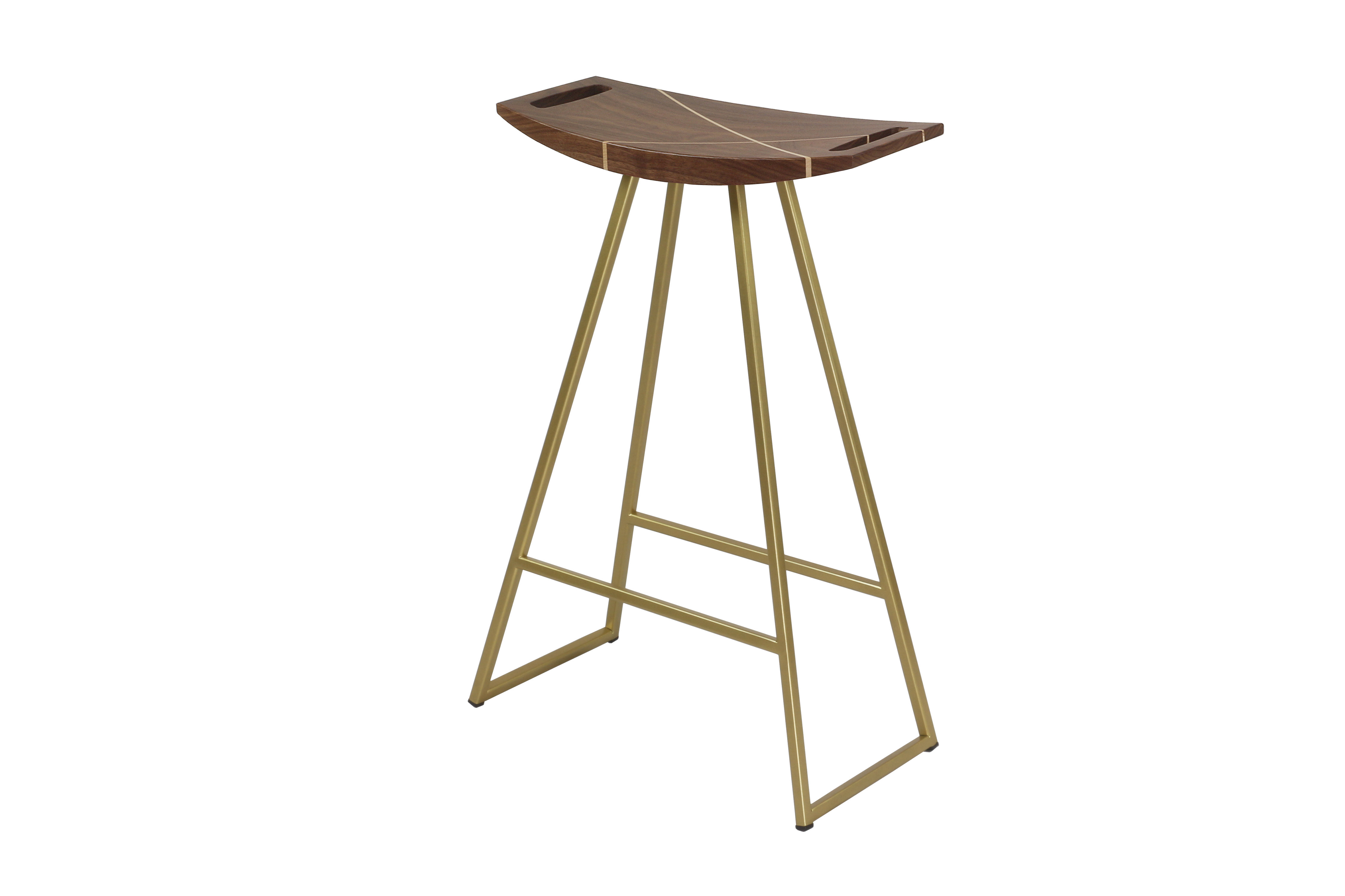 Tronk Design Robert Solid Wood Stool & Reviews | Wayfair