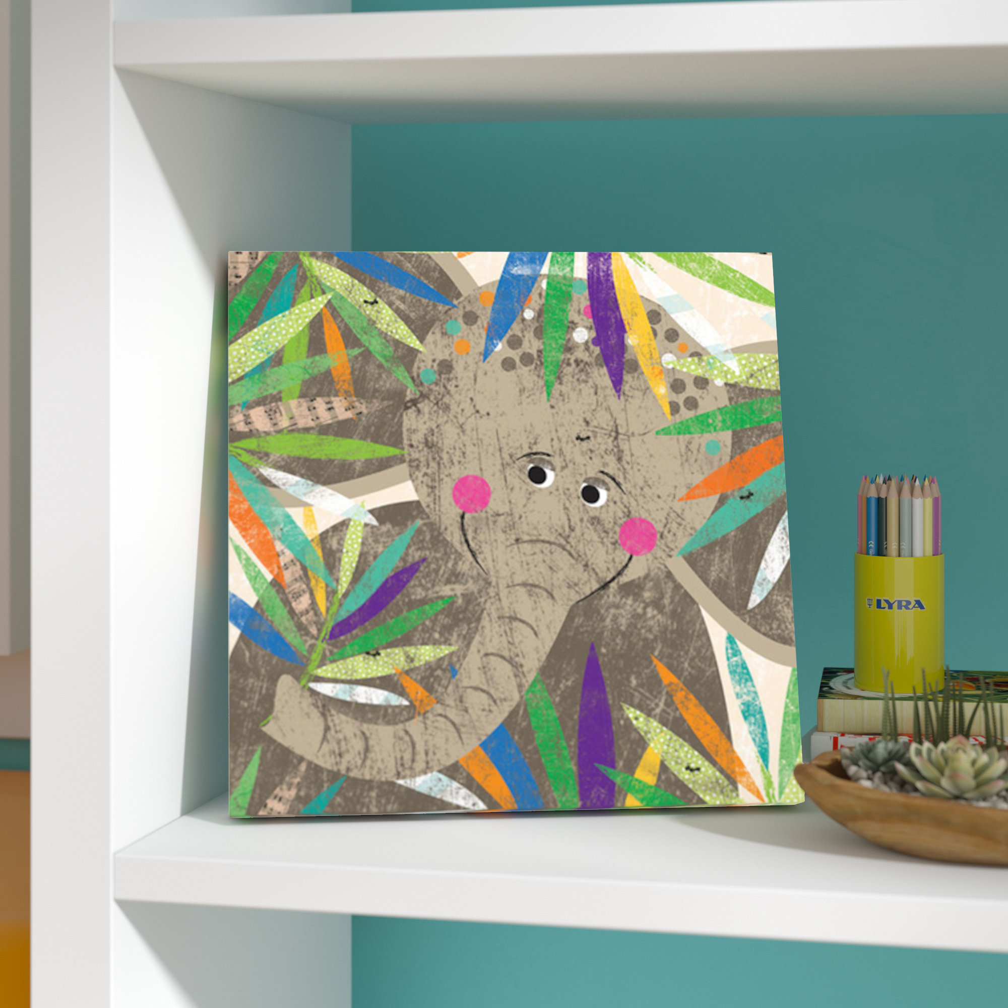 Viv + Rae™ Ebbert Elephant Canvas Art & Reviews | Wayfair