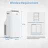 TOSOT 14,000BTU (9,600 BTU SACC) Smart WiFi Portable Air Conditioner ...