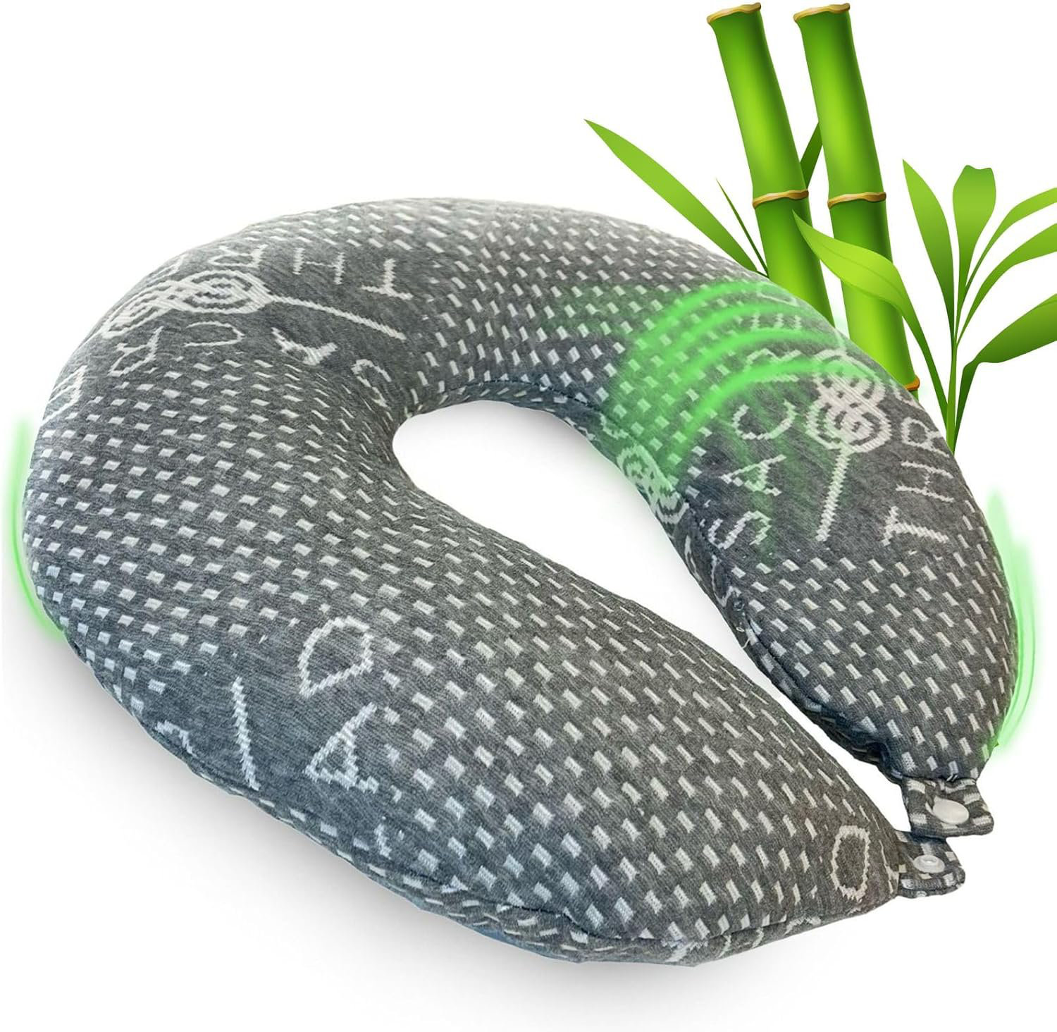 Sacred Thread Memory Foam Travel Pillow, Rayon From Bamboo Cover, Head ...