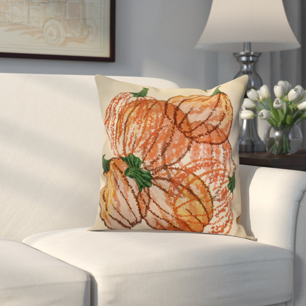 e by design Flipping for Fall Square Pillow Cover & Insert & Reviews ...