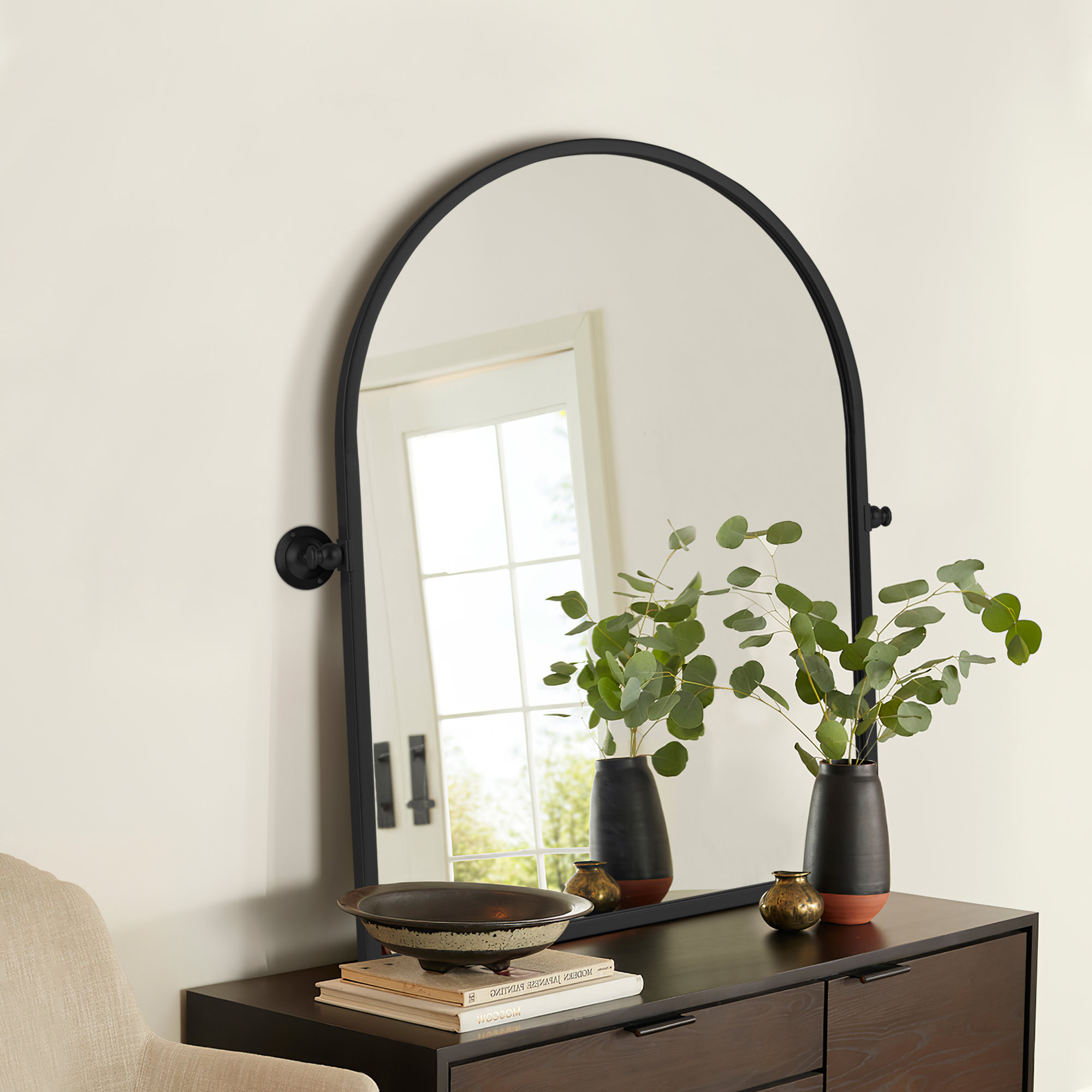 Wildon Home® Nylen Iron Arch Mirror | Wayfair