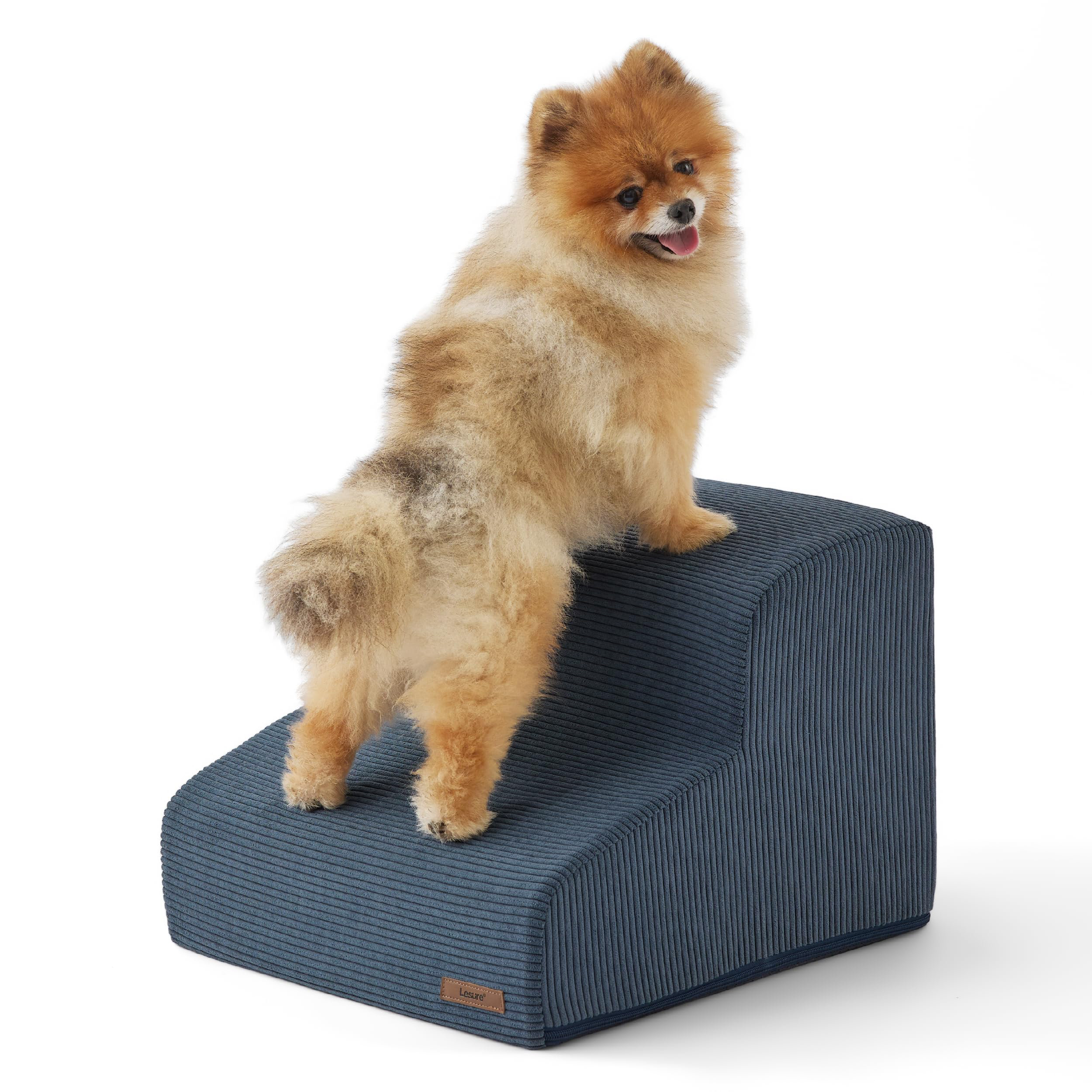Lesure Dog Stairs for Small Dogs and Cats Pet Steps Ramp for Bed and Couch with CertiPUR-US ...