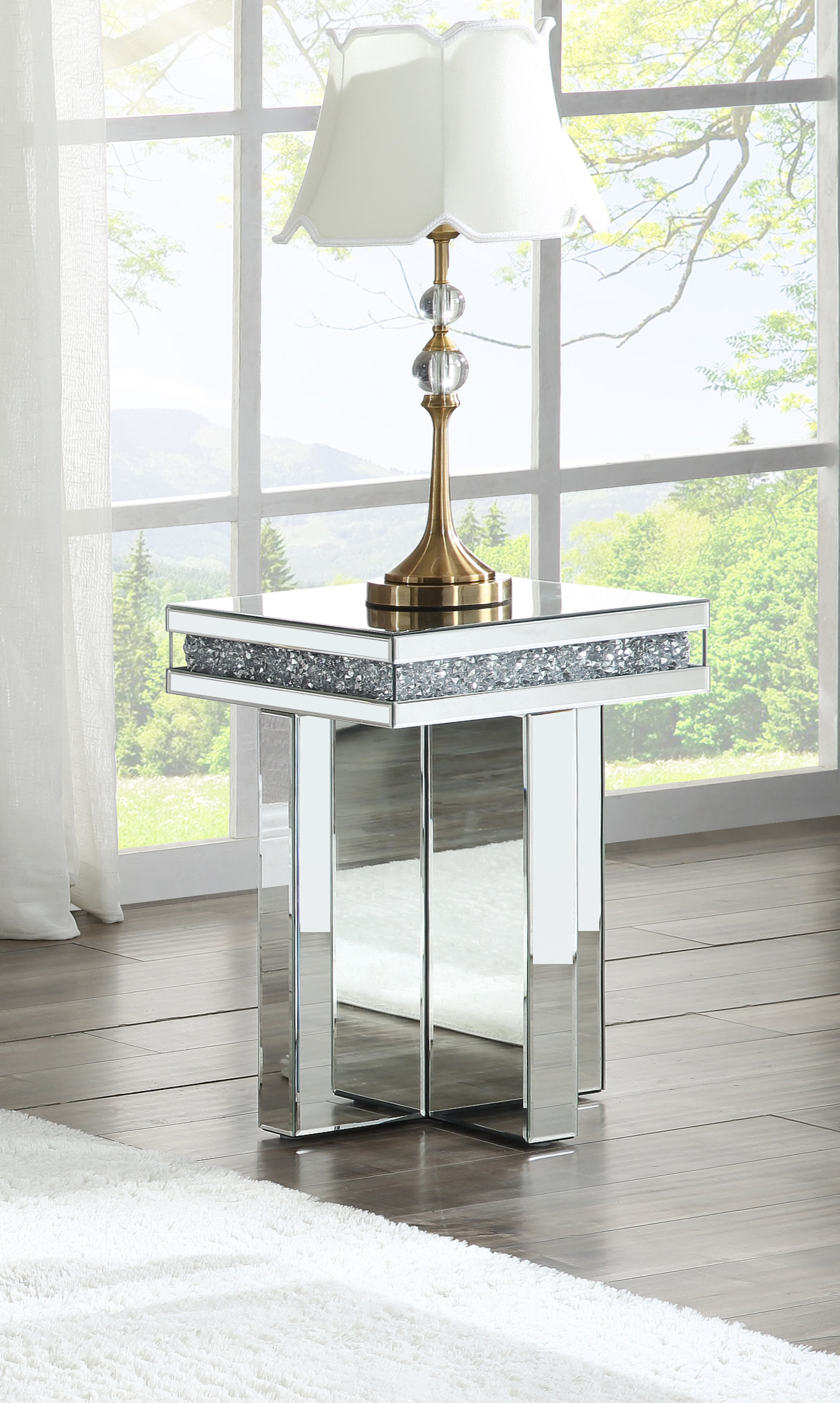 Mercer41 Elisabette Pedestal End Table - Wayfair Canada
