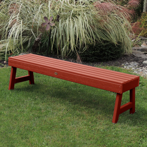 Red Outdoor Benches You'll Love | Wayfair