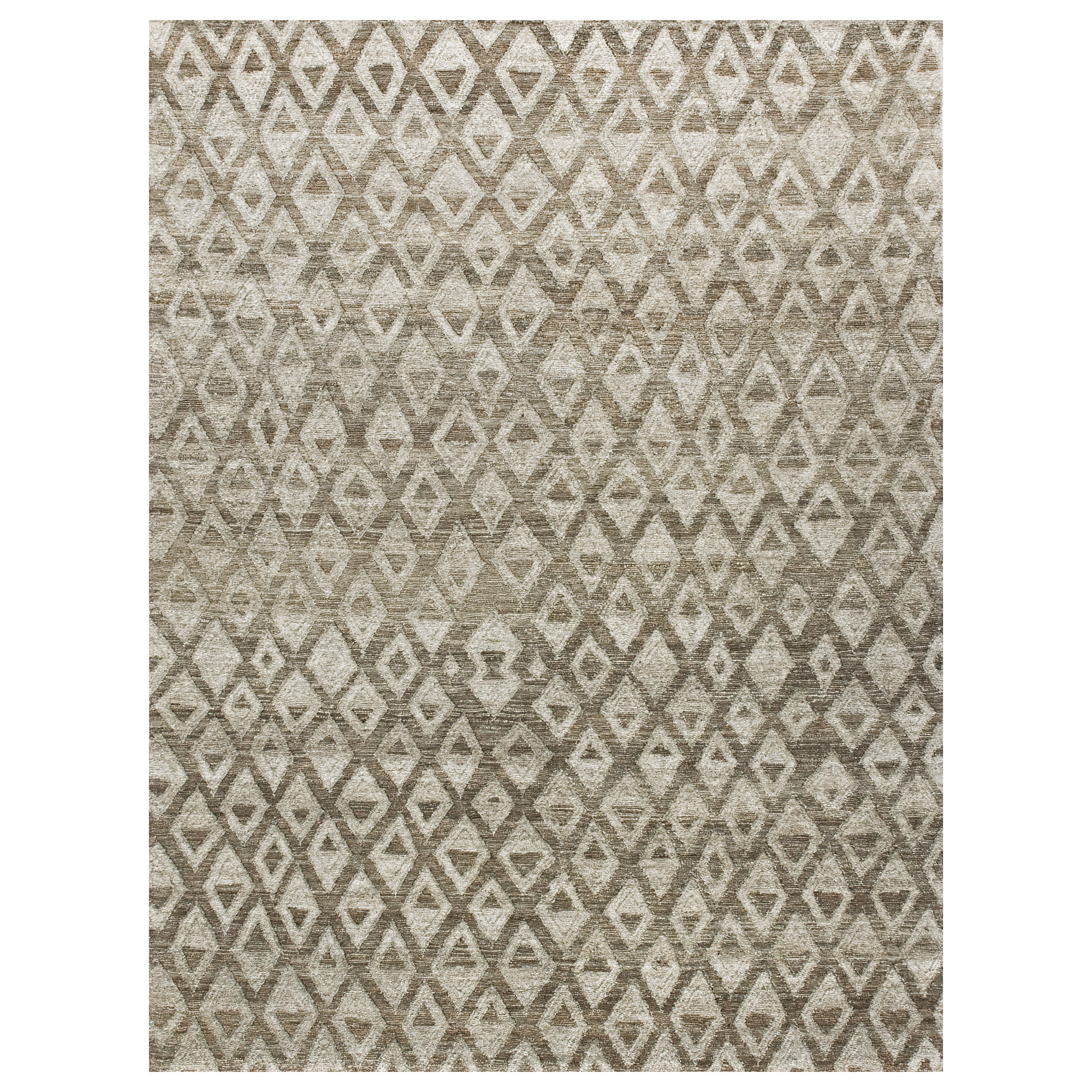 Bokara Rug Co., Inc. Rectangle Geometric Hand-Knotted Hemp/Wool Area ...