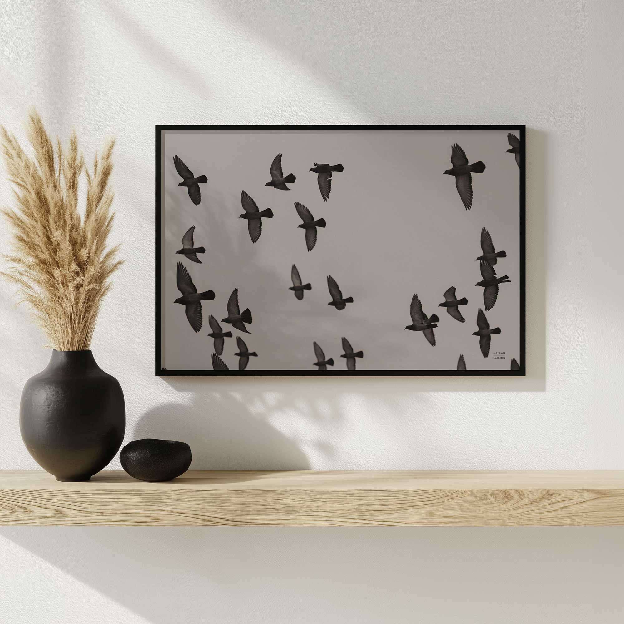 WayArt Flock I by Nathan Larson Art Print | Wayfair