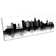17 Stories Kansas City Abstract Skyline - Wrapped Canvas Panoramic ...