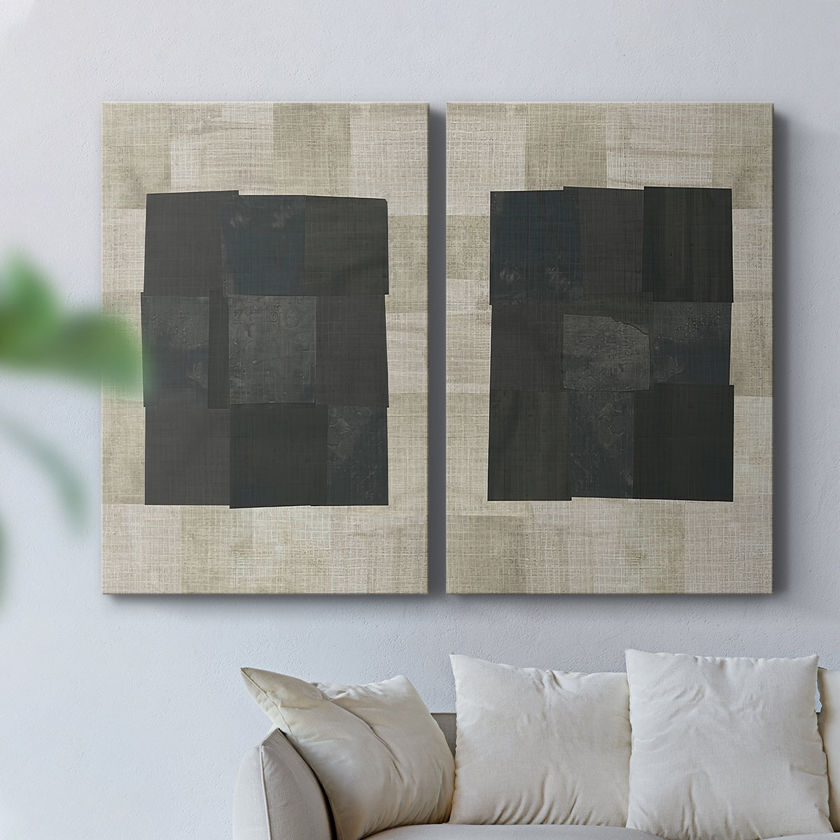 Red Barrel Studio® Floating Block I-Premium Gallery Wrapped Canvas ...