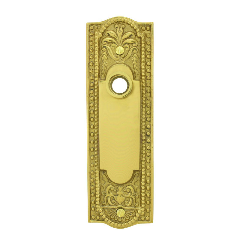 The Renovators Supply Inc. Solid Beaded Door Back Plate | Wayfair