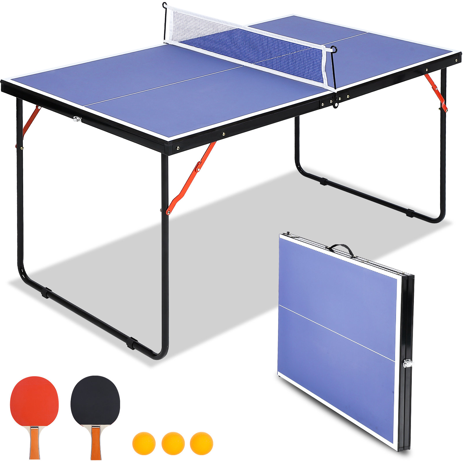 Gaomon Foldable Indoor / Outdoor Table Tennis Table (Paddles Included ...