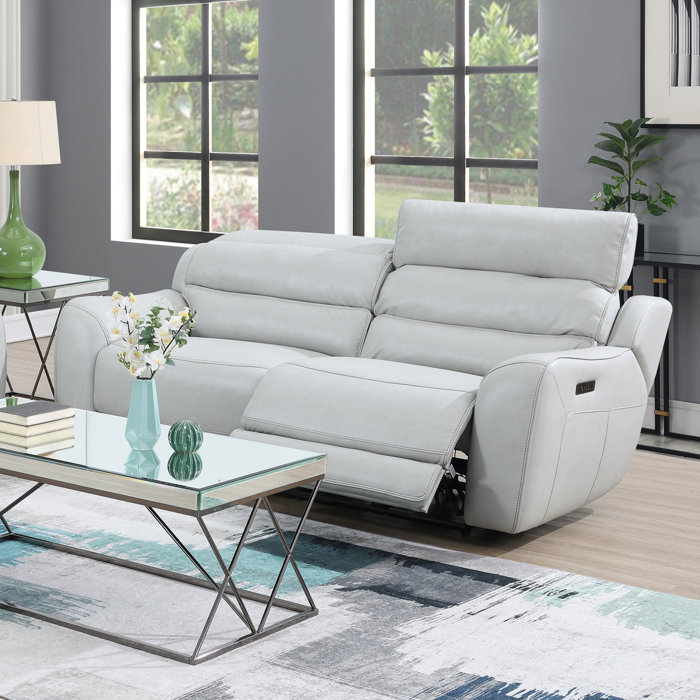 Latitude Run® Duggans 83" Wide Dual Power Recliner Sofa With Power Usb ...