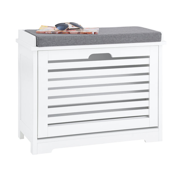 Beachcrest Home Shoe Bench Shoe Rack Shoe Cabinet With Seat Cushion And ...