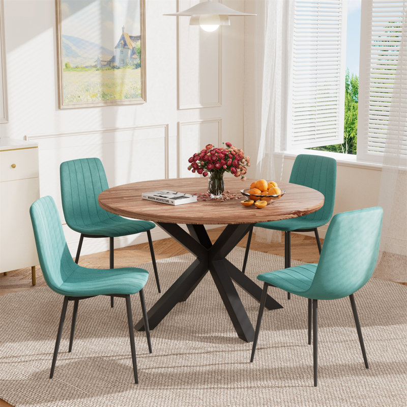 turquoise dining room table