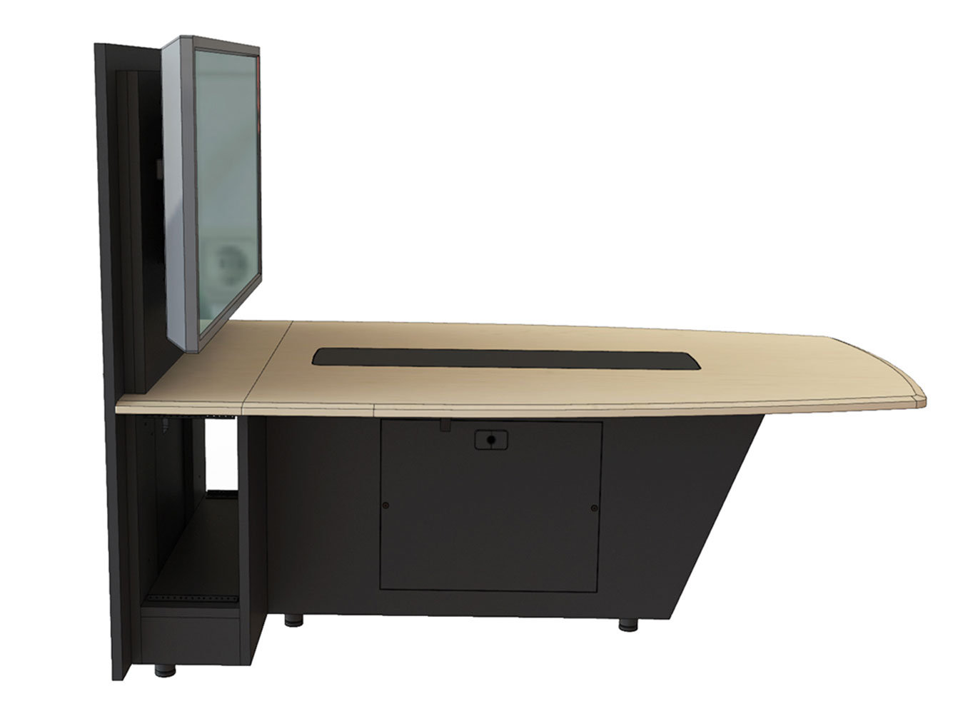 Symple Stuff Lattimer Curved end Conference Table | Wayfair