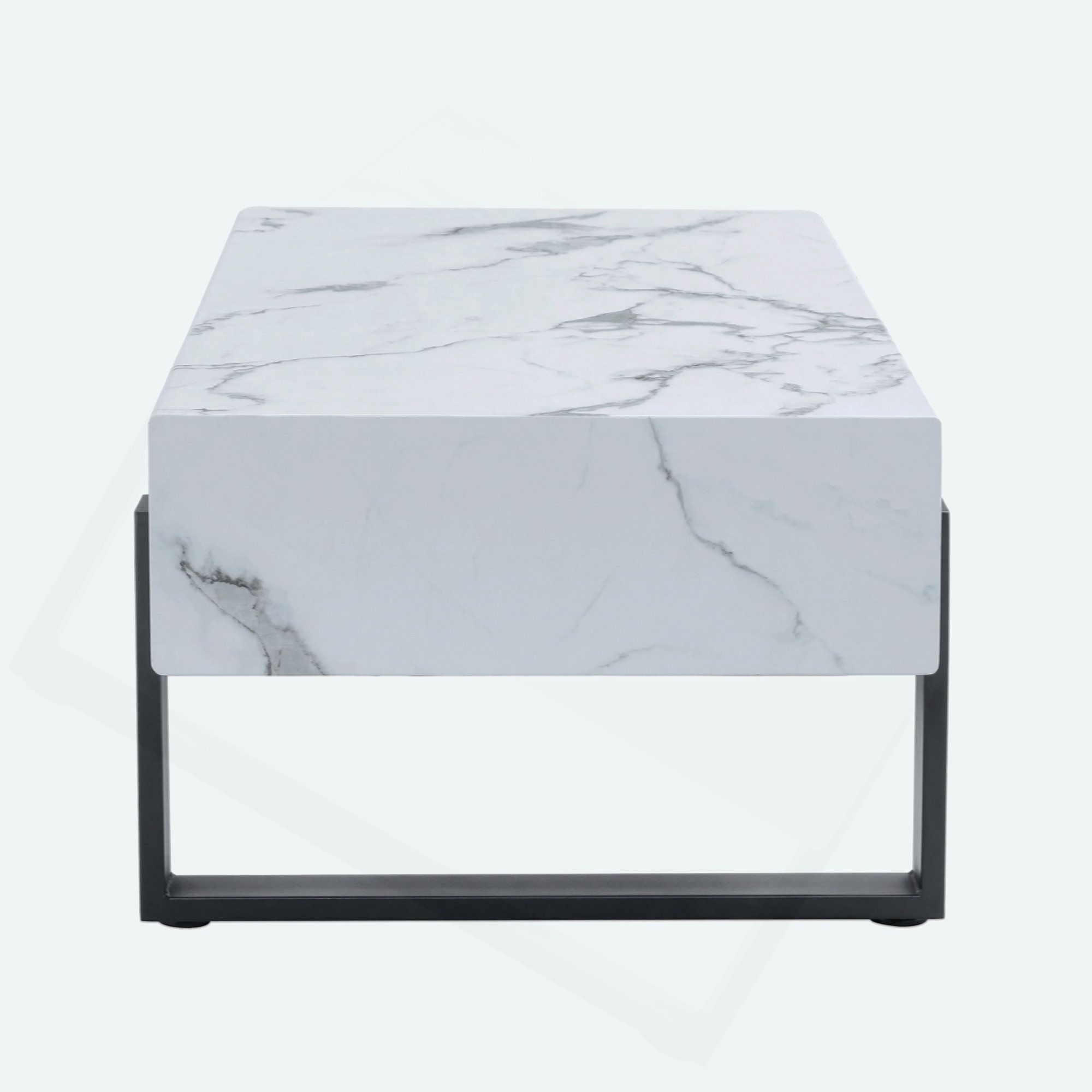 Brayden Studio® 47.2"X23.6" White Marble Texture Sticker MDF Coffee ...