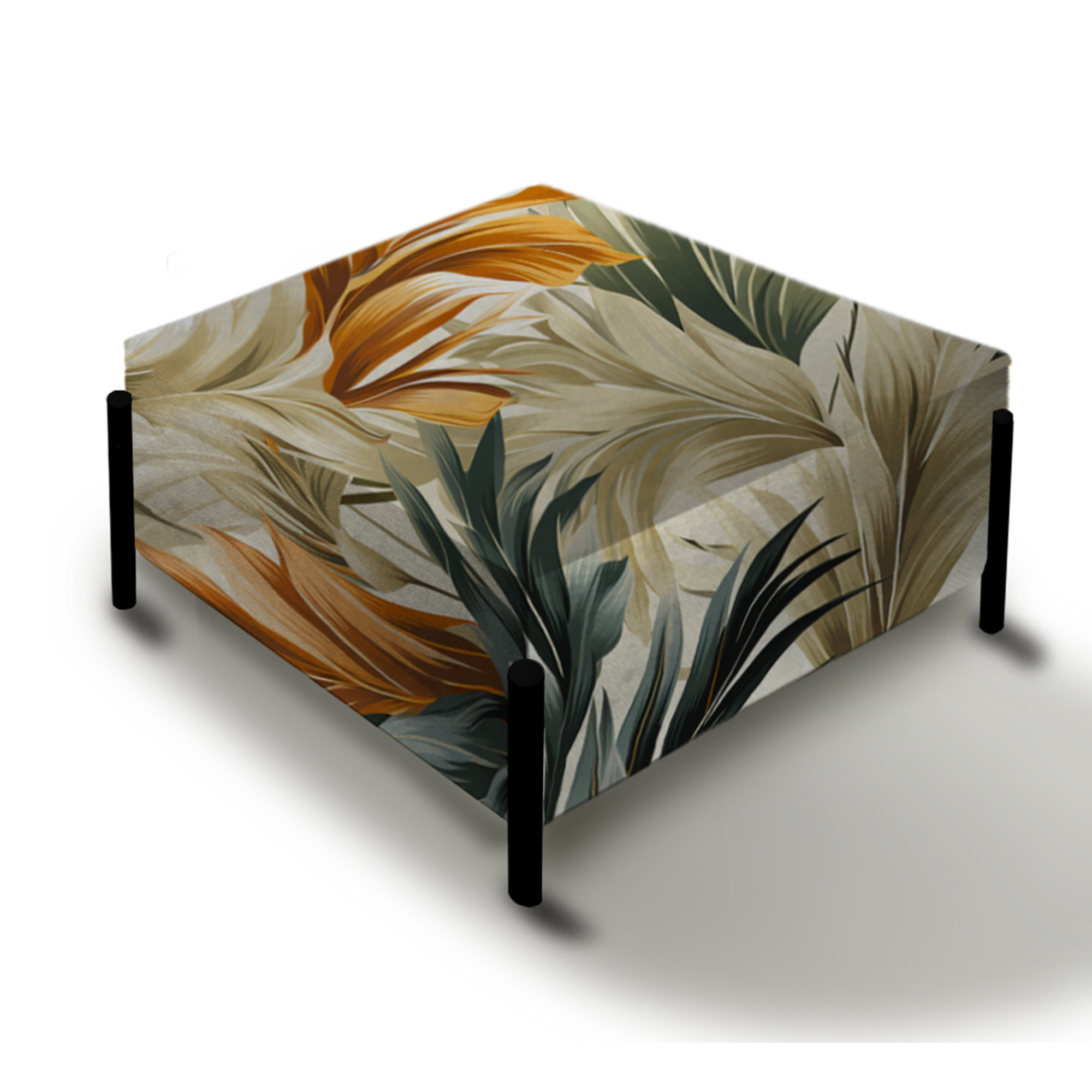 Design Art Natural Elements Tropical Pattern - Tropical Large Square ...