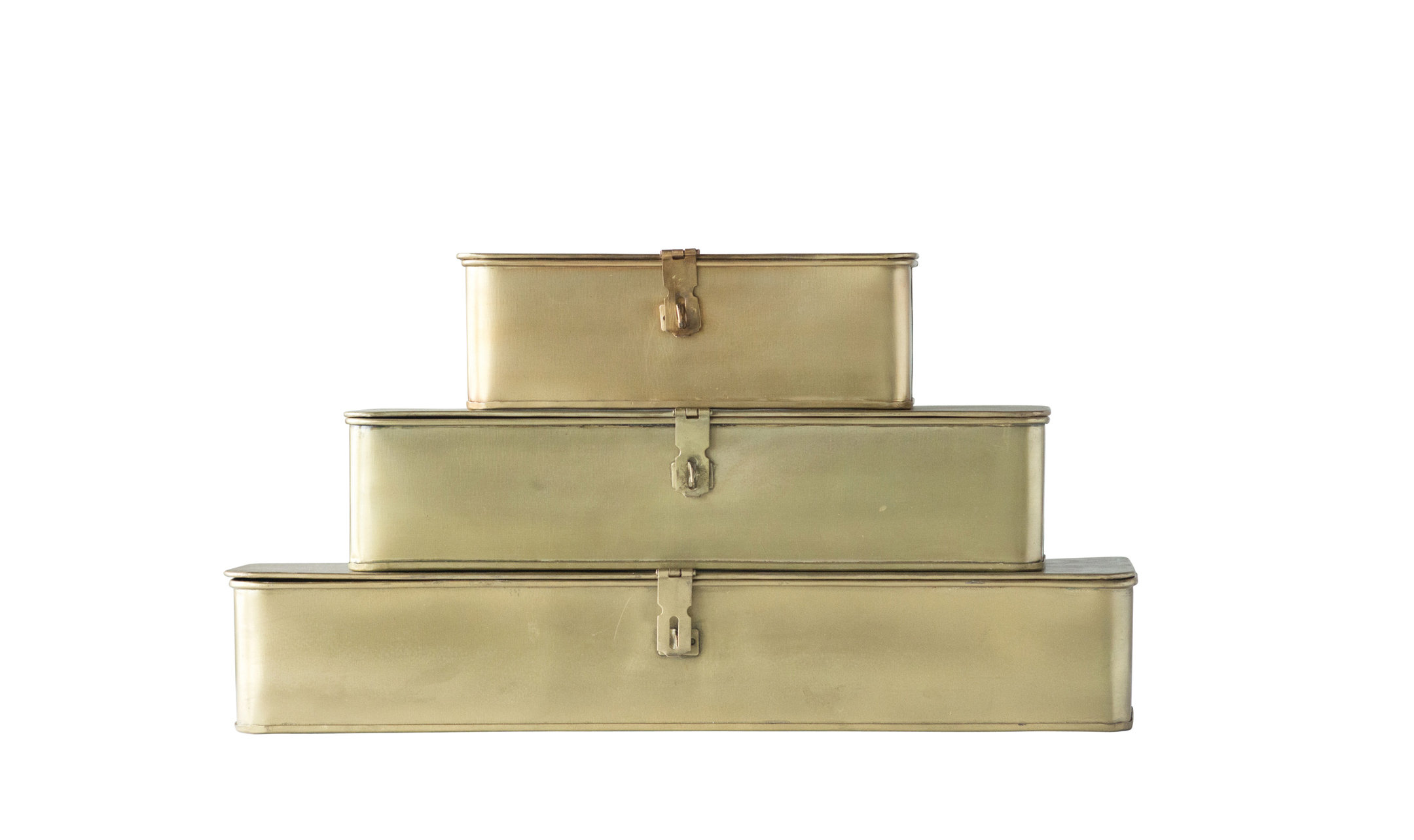 Charlton Home® Lesli Long Decorative Metal Boxes with Lid & Reviews ...