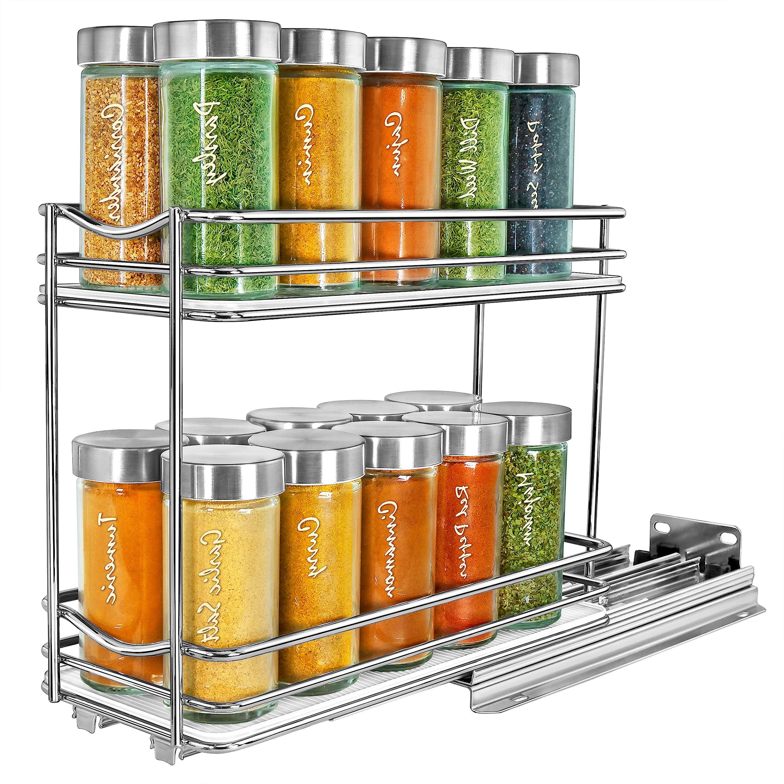 Brayden Studio® Pull Out Spice Rack Organizer For Inside Kitchen ...