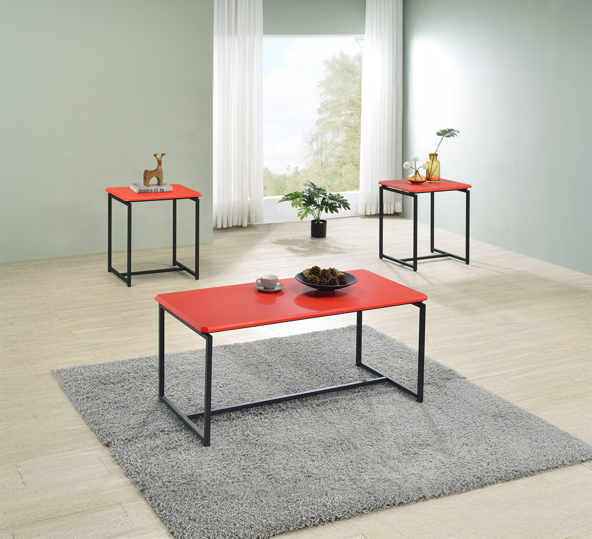 Ebern Designs Kapp Coffee Table,3 Piece Coffee Table and End Table Set ...