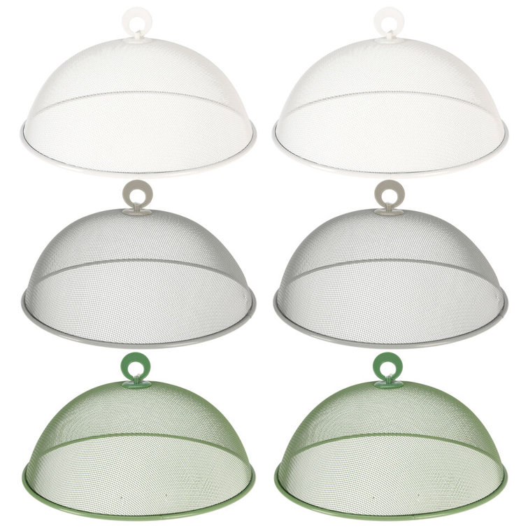 Rebrilliant 6x Large Round Metal Mesh Food Cover Cake Dome Protector ...