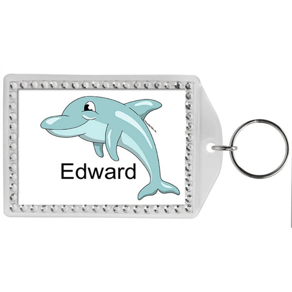 Printed Perfection Personalized Friendly Folks Dolphin Rhinestone ...