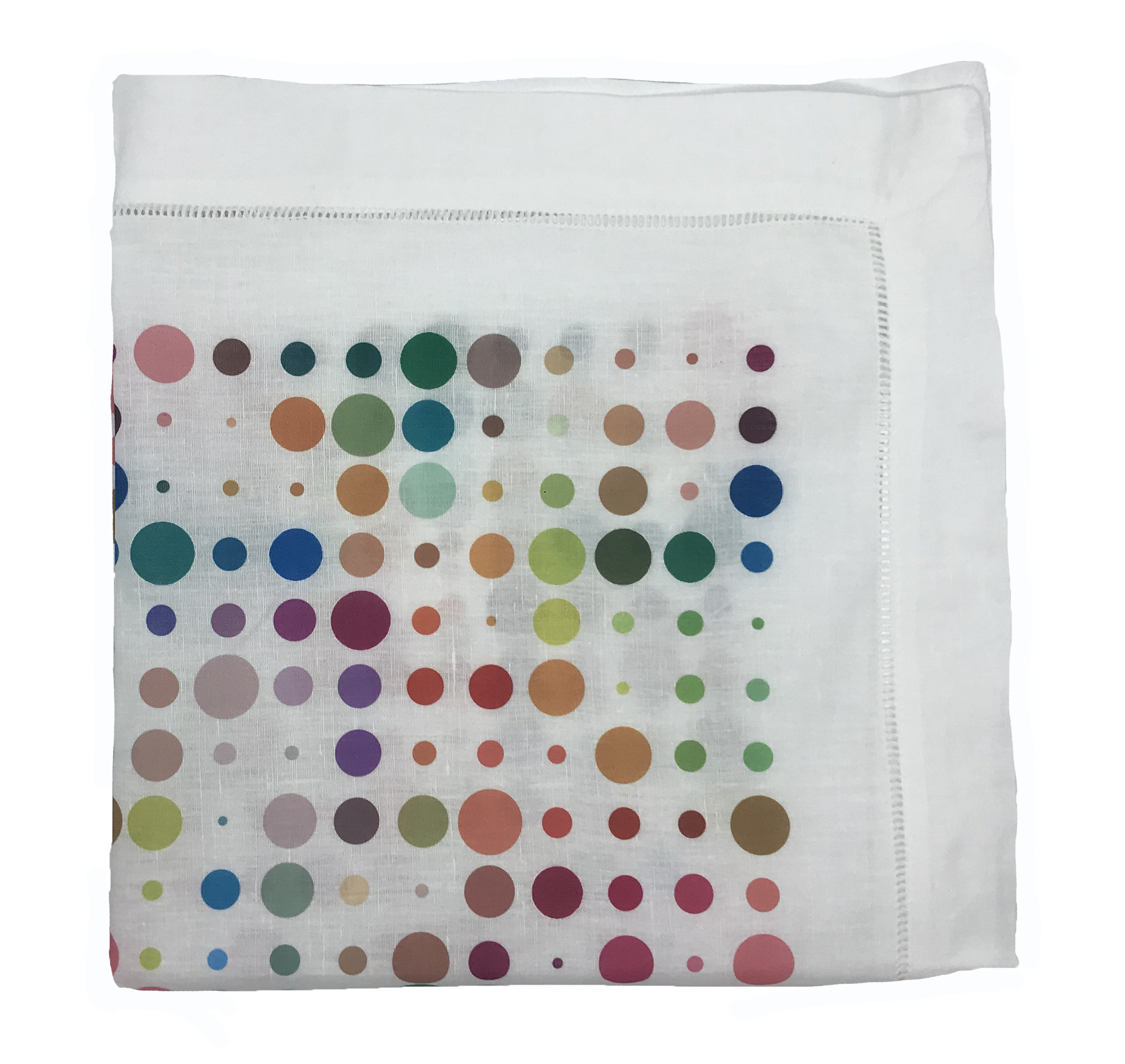 Nicolette Mayer Mod Confetti Andre Hemstitch 22" Linen/Cotton Napkin ...
