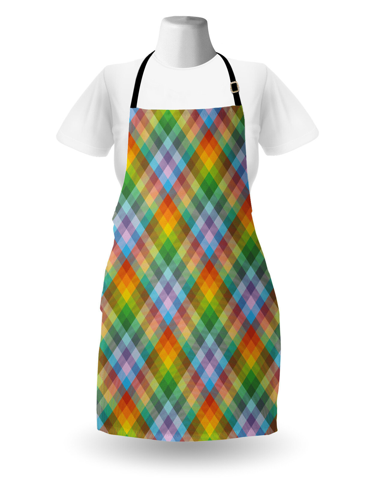 One Allium Way® Plaid Apron Unisex Colorful Summer Madras Style Adult ...