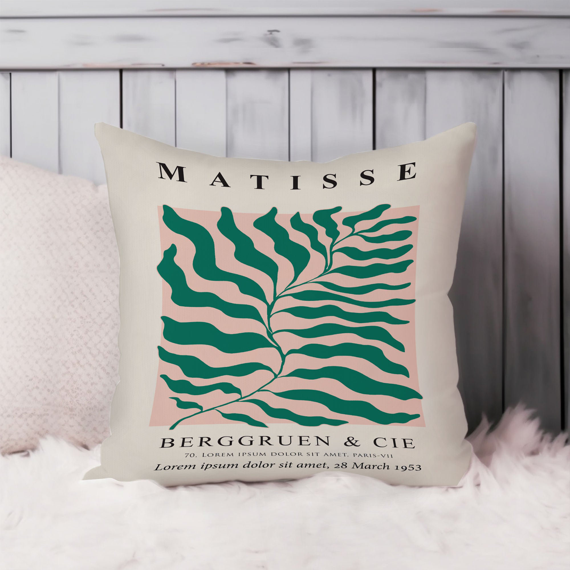 Ethan Taylor Botanical Matisse Plant in Green and Pink Botanicals Leaf ...