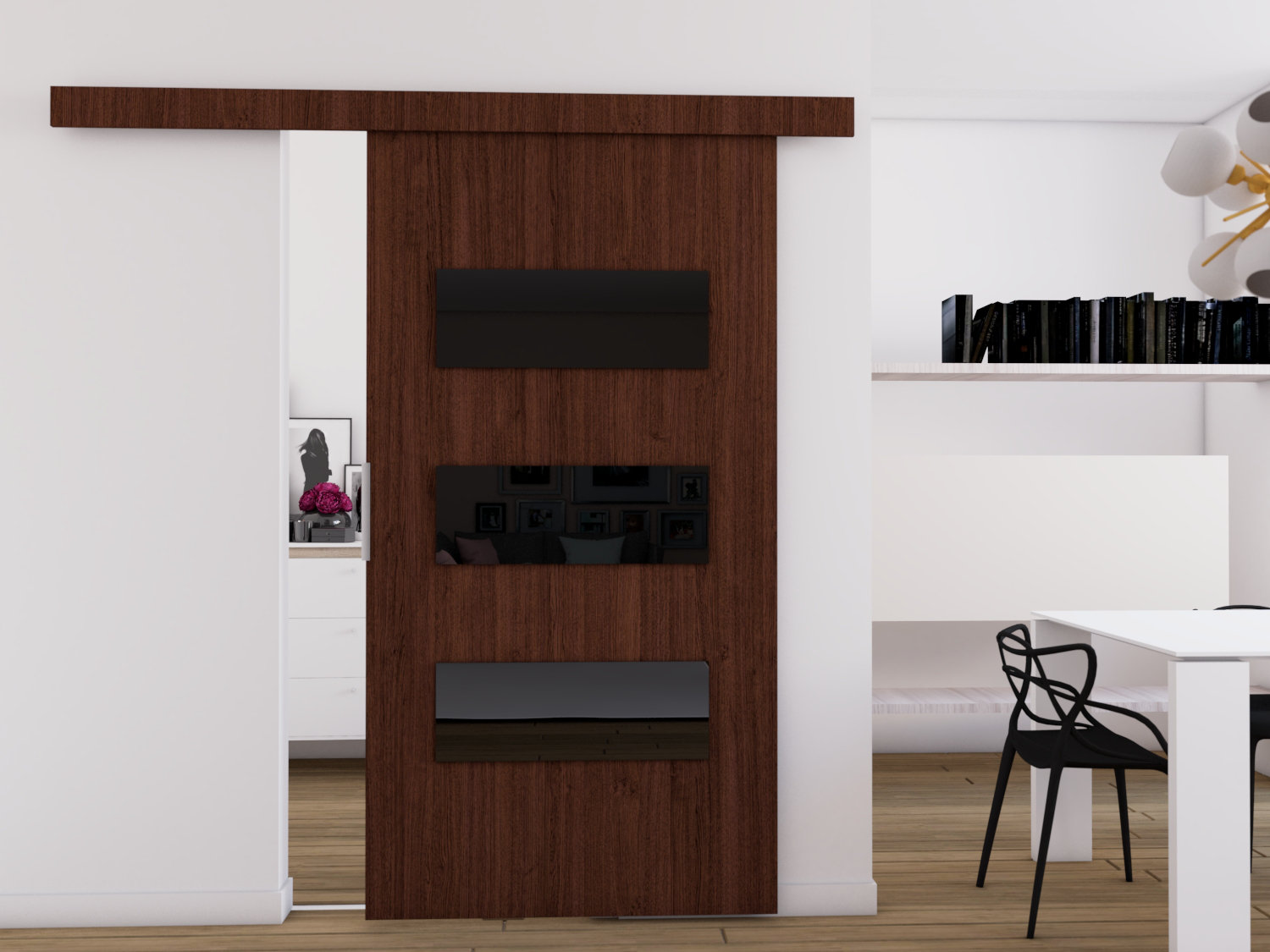Latitude Run Caspian Veneers Sliding Doors | Wayfair.co.uk