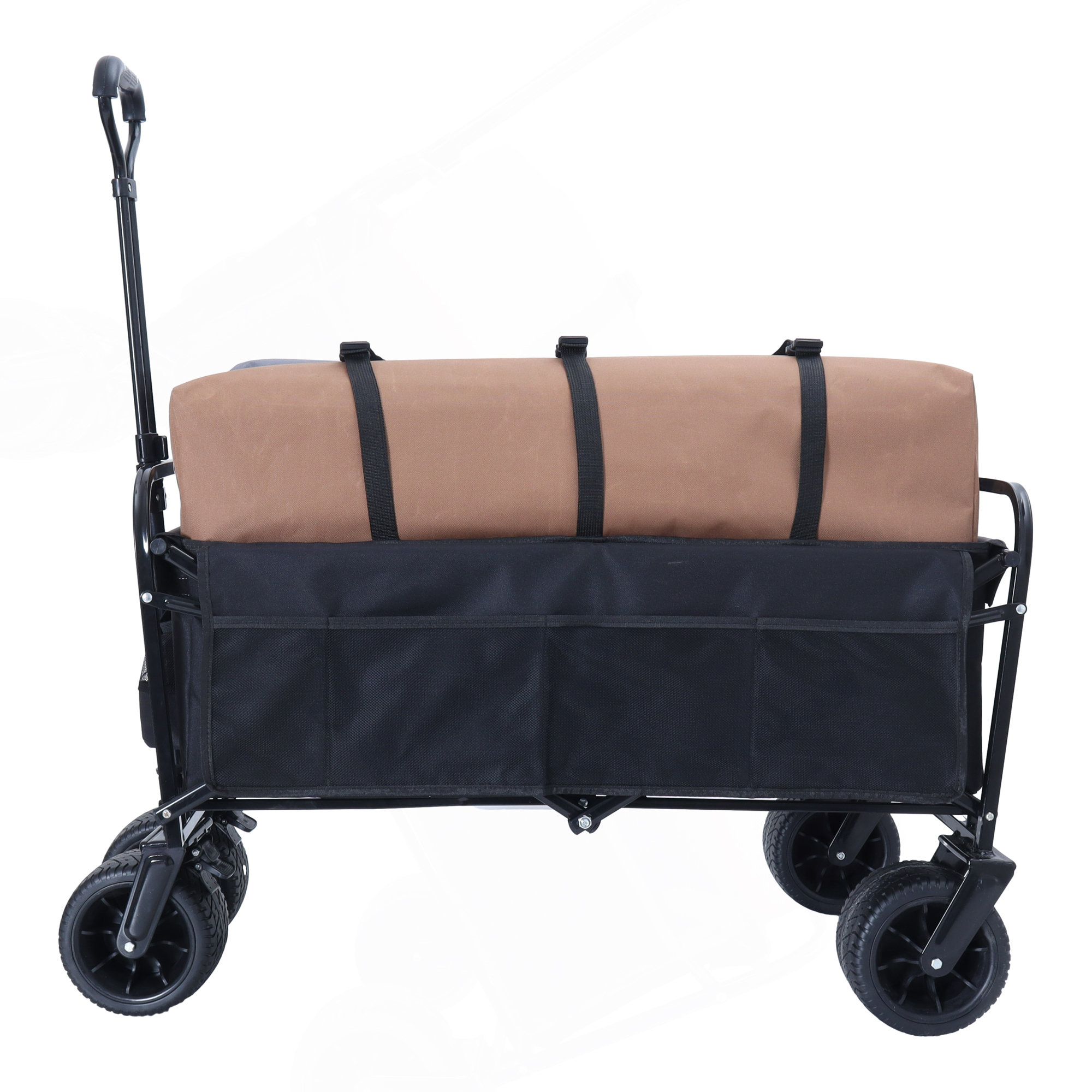 Wentygam 440Lbs Collapsible Foldable Wagon Cart With Strapping System ...