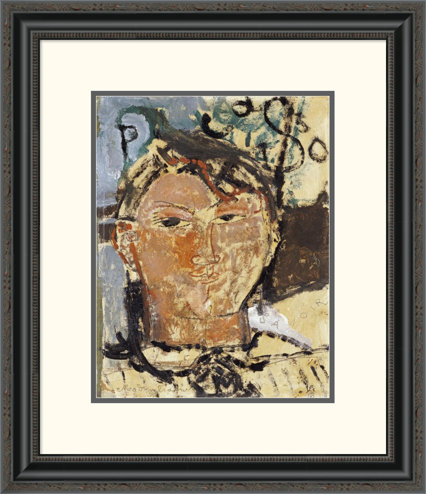 Global Gallery 'Portrait De Picasso' by Amedeo Modigliani Framed ...
