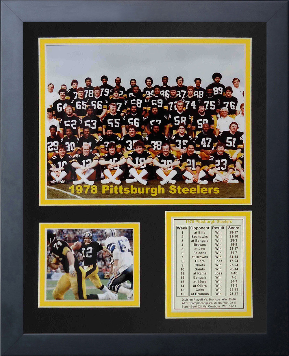 Legends Never Die Pittsburgh Steelers 1978 Champs Framed Memorabili ...