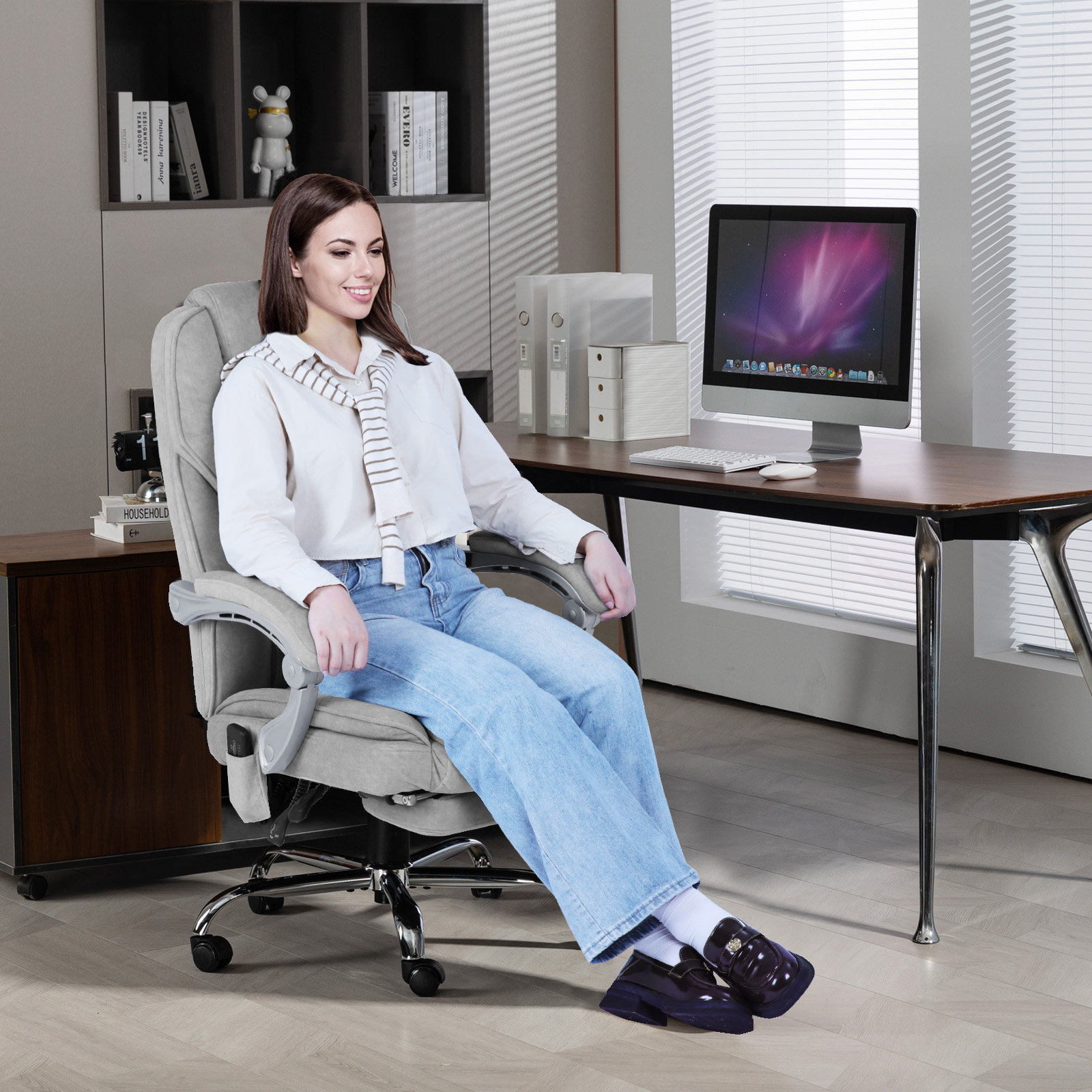 Inbox Zero Modris Cotton Executive Chair | Wayfair