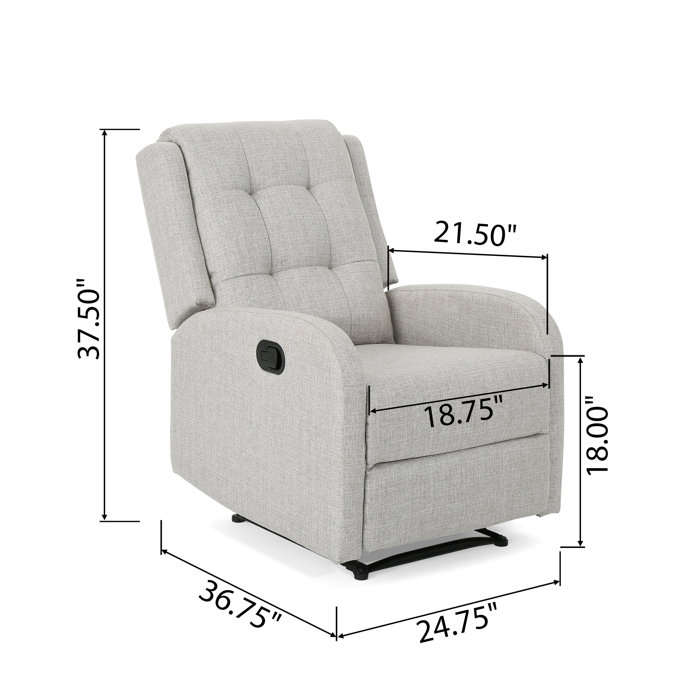 Winston Porter Sydenham Upholstered Recliner & Reviews | Wayfair