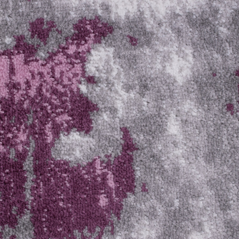 Wade Logan Vanig Dhurrie Purple/Grey Rug & Reviews | Wayfair.co.uk
