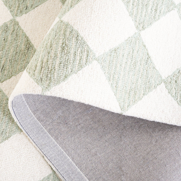 Safavieh Ebony Hand Tufted Wool Pile Checkered Rug & Reviews | Wayfair