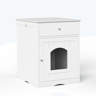 GZMWON 1 Drawer Nightstand Side Table Cat Litter Box Cat Cage Modern ...