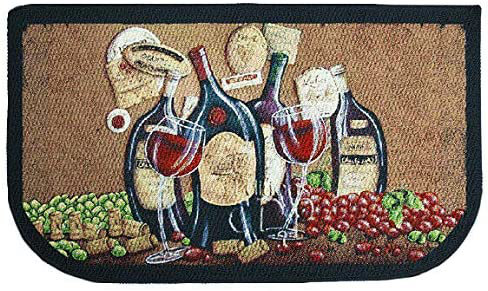 Bloomsbury Market Gaerwn Bending Wine Kitchen Mat | Wayfair