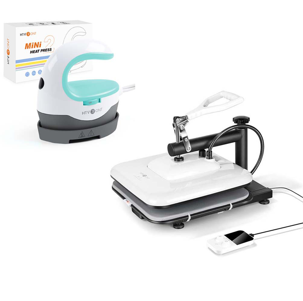 HTVRONT Manual Heat Press White&heat Press Mini Heat Press Machine ...